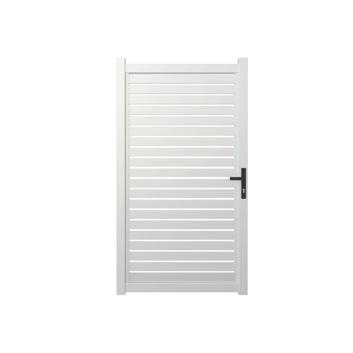 DIY Aluminum Horizontal Slats Pedestrian Gate with lock – Fenlux Shop