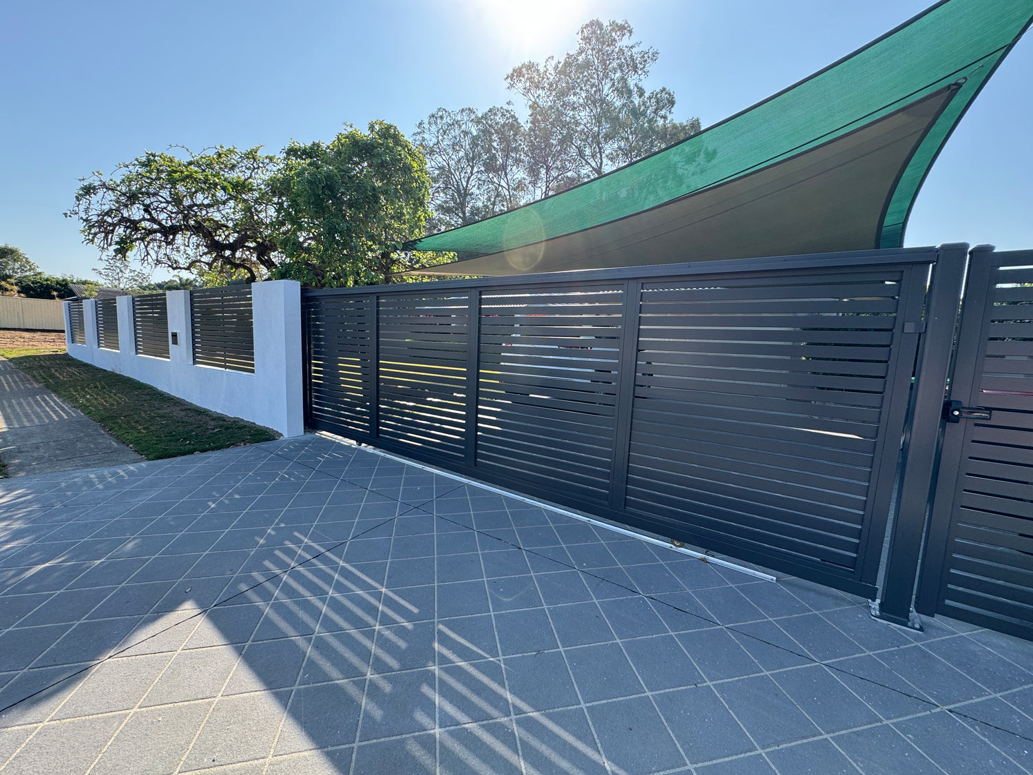 DIY Aluminum Horizontal Slats Sliding gate – Fenlux Shop